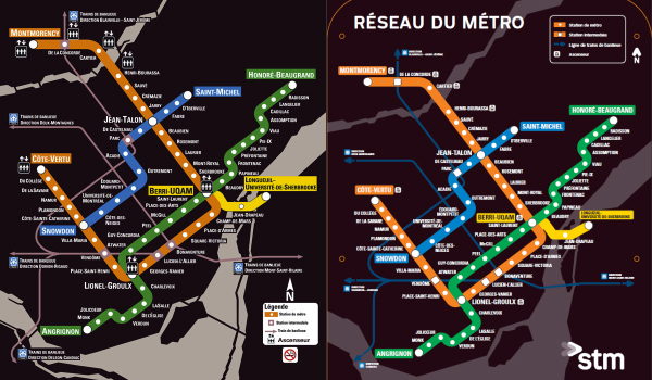STM updates Metro map - Spacing Montreal | Spacing Montreal