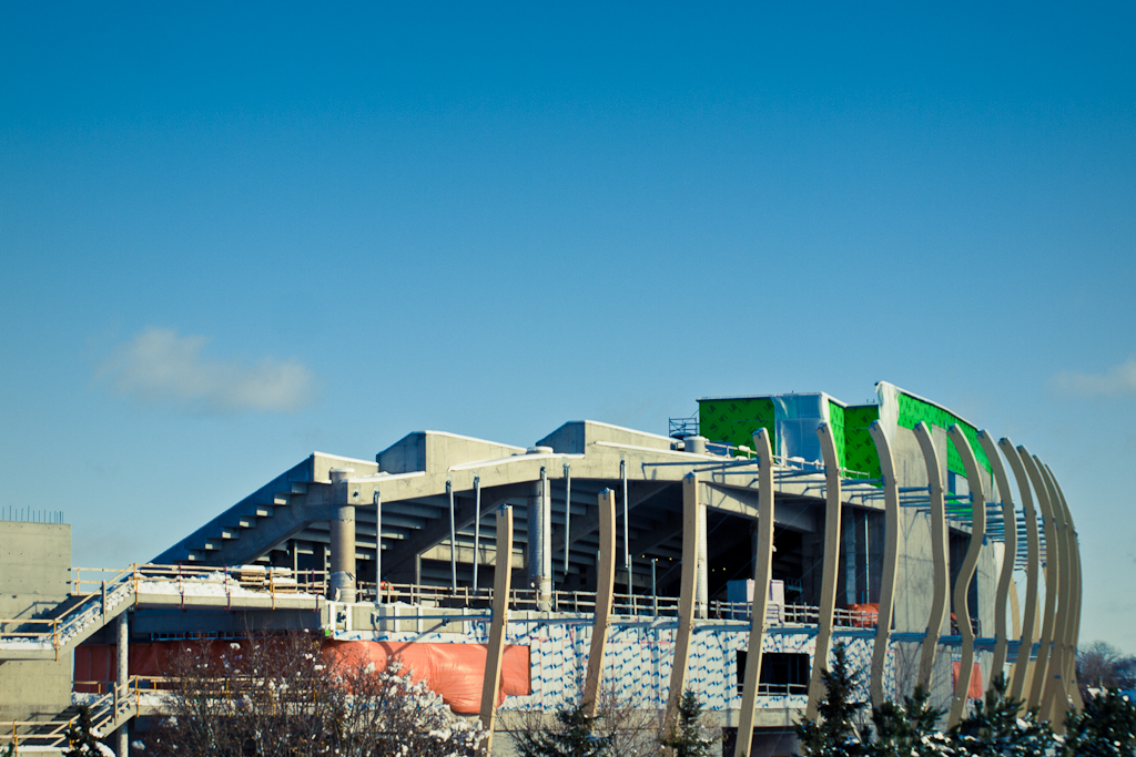 Image of the Moment: Frank Clair Stadium South Stands Construction ...