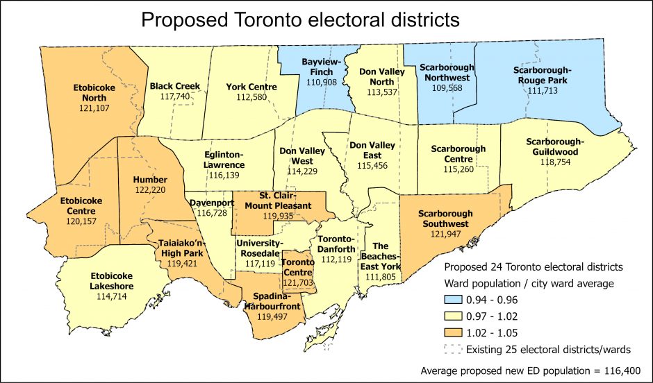 ELECTION: Population disparities between Toronto's 25 wards - Spacing ...