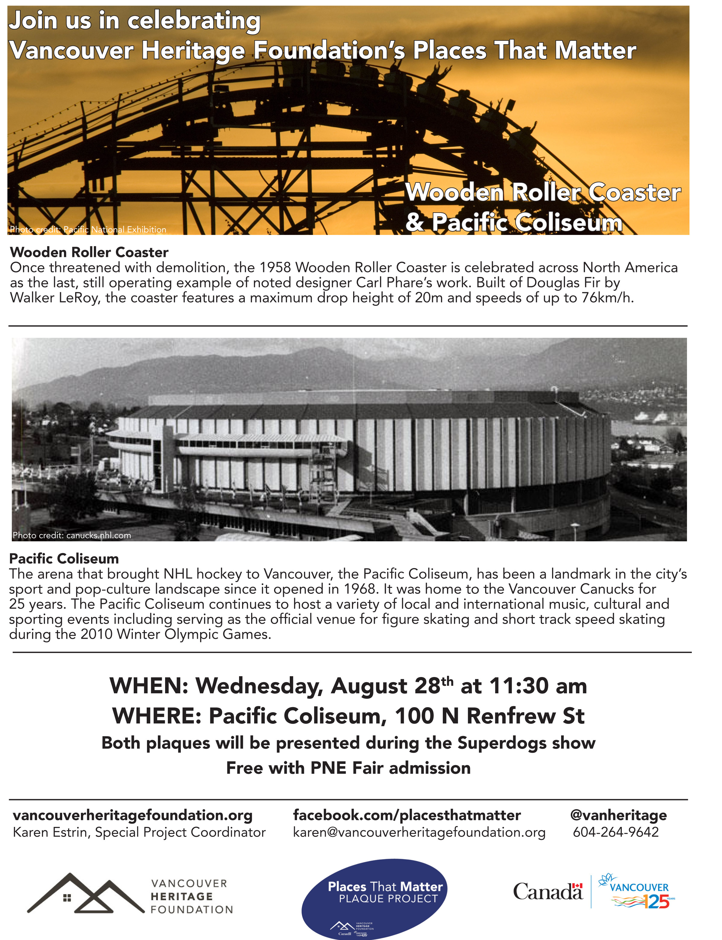 Invitation to Vancouver Heritage Foundation’s Places That Matter ...